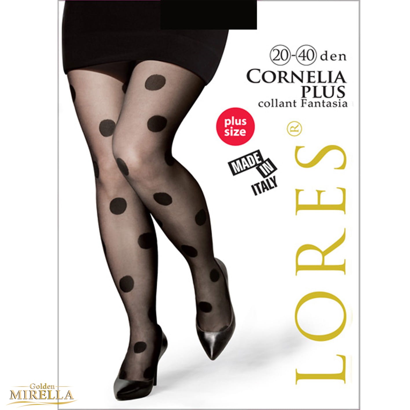 Rajstopy Damskie Plus Size Cornelia Plus 20-40 Den Lores Nero (Cornelia ...